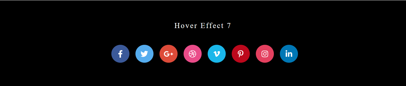 Social Media Button Hover Effect by romincomputer | CodeCanyon